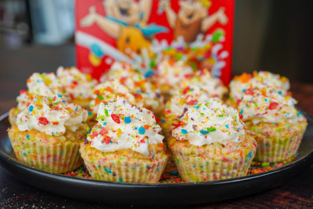 Fruity Pebble Mini Protein Cheesecakes – Flex